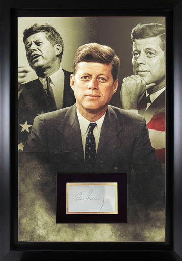 John F. Kennedy Autographed 16x20 Display