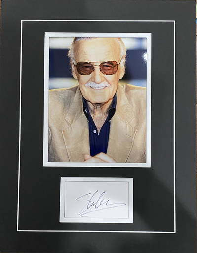 Stan Lee Autographed Display