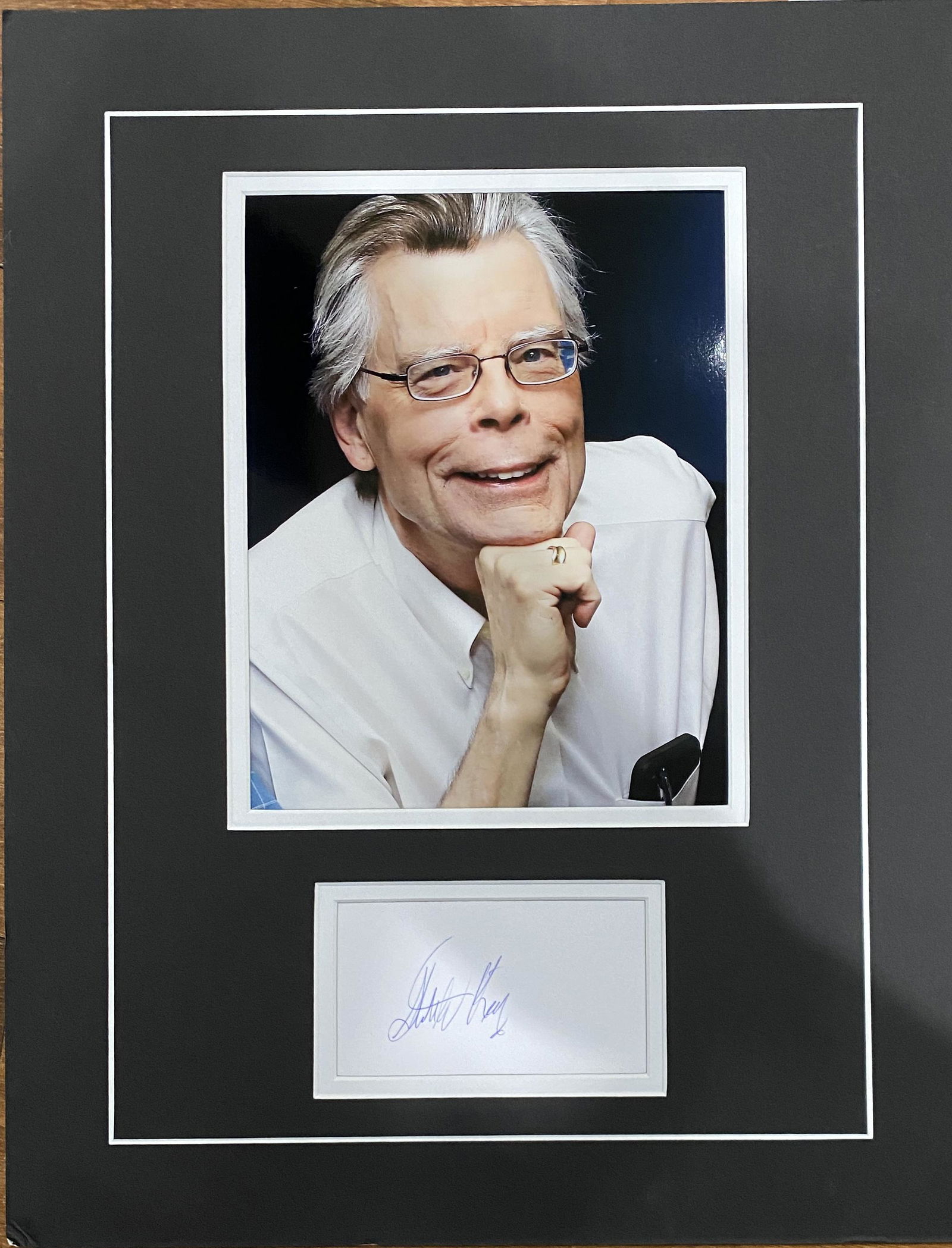 Stephen King Autographed Display