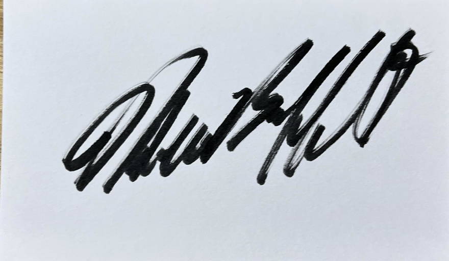 Warren Buffett Autograph card - Mar 12, 2022 | ICZ Auctions in FL