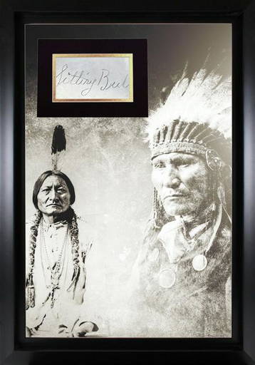 Sitting Bull Autographed Display - Mar 18, 2022 | ICZ Auctions in FL