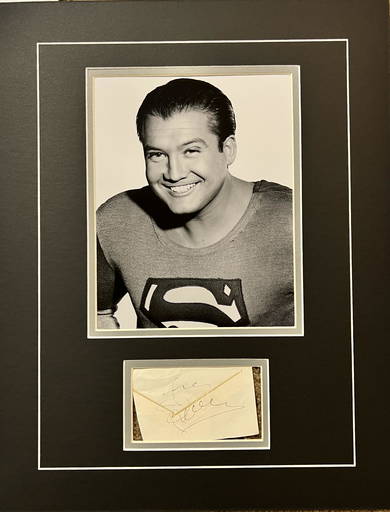 George Reeve Autographed Display