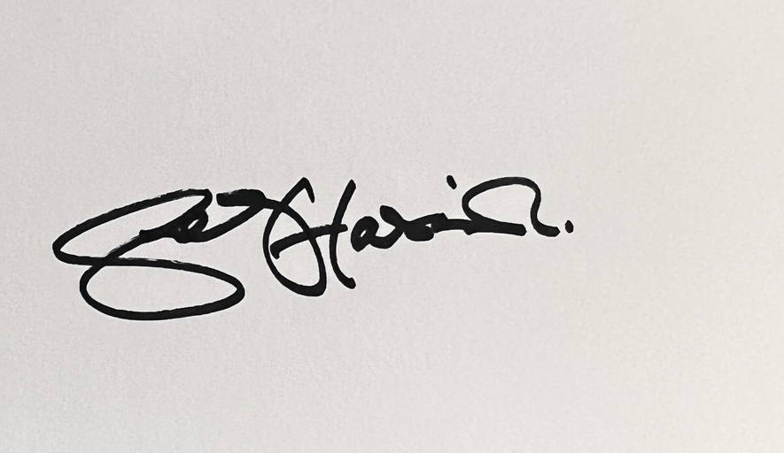 George Harrison Autographed Card