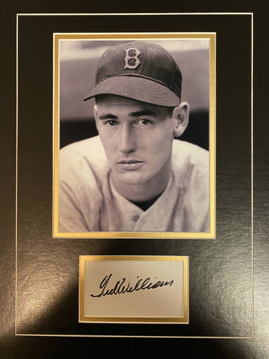 Ted Williams Autograph Display