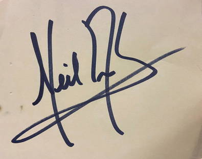 1969 Neil Armstrong Autographed Card