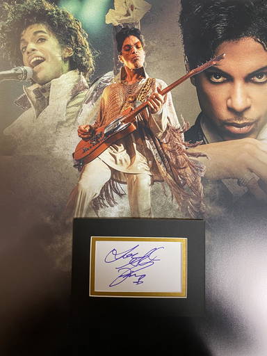 Prince Autograph Display