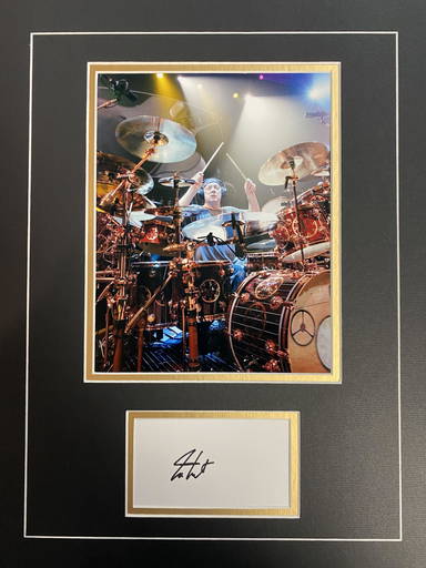 Neil Peart Autograph Display