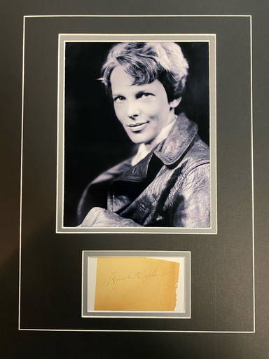 Amelia EARHART Autographed Display - Jul 06, 2022 | ICZ Auctions in FL