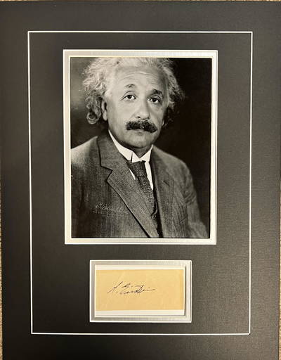 Albert Einstein Autographed Display - Aug 03, 2022 | ICZ Auctions in FL