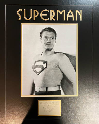 George Reeves Autographed Display 24x30 Aug 06 2022 Icz Auctions In Fl