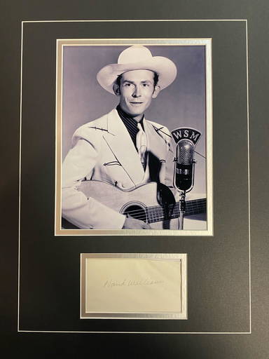 Hank Williams Sr Autographed Display - Aug 14, 2022 | ICZ Auctions in FL