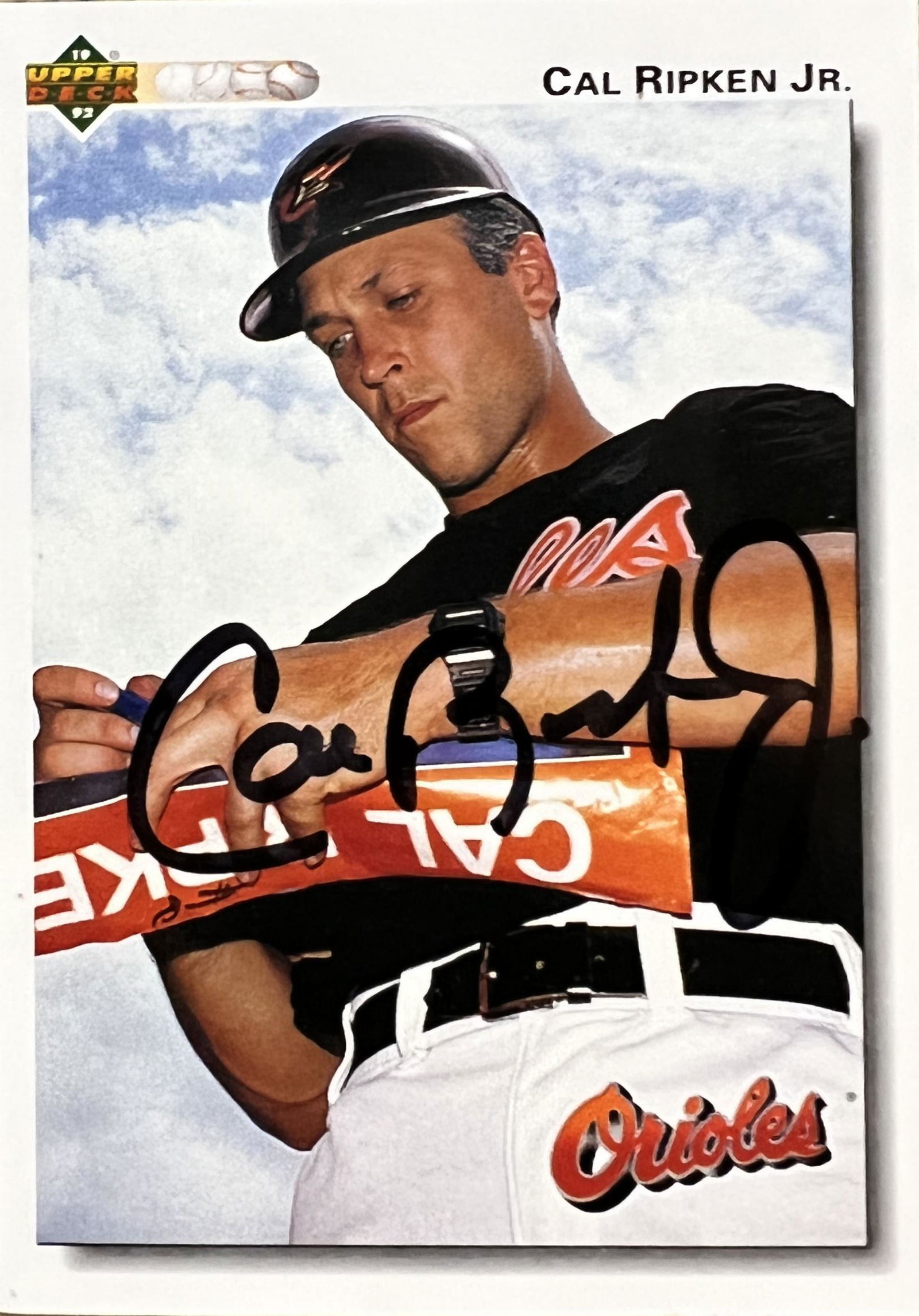 Cal Ripken Jr Autographed Card