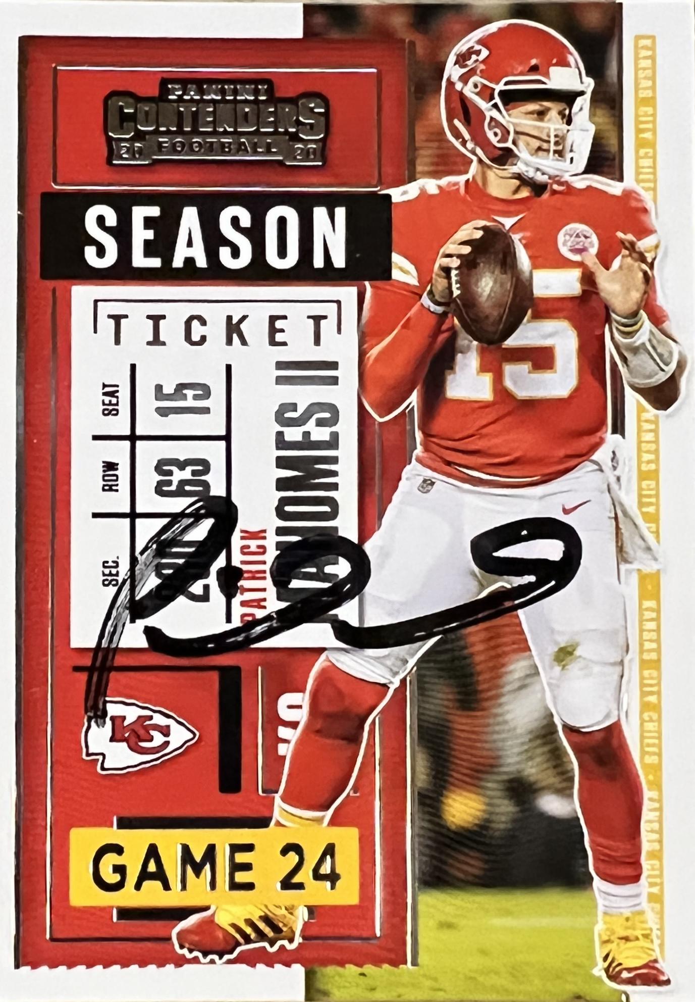 Patrick Mahomes Autographed Card - Aug 18, 2022 | ICZ Auctions in FL