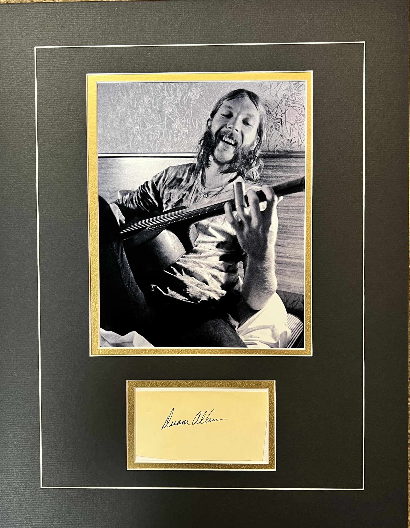 Duane Allman Autographed Diplay - Aug 18, 2022 | ICZ Auctions in FL