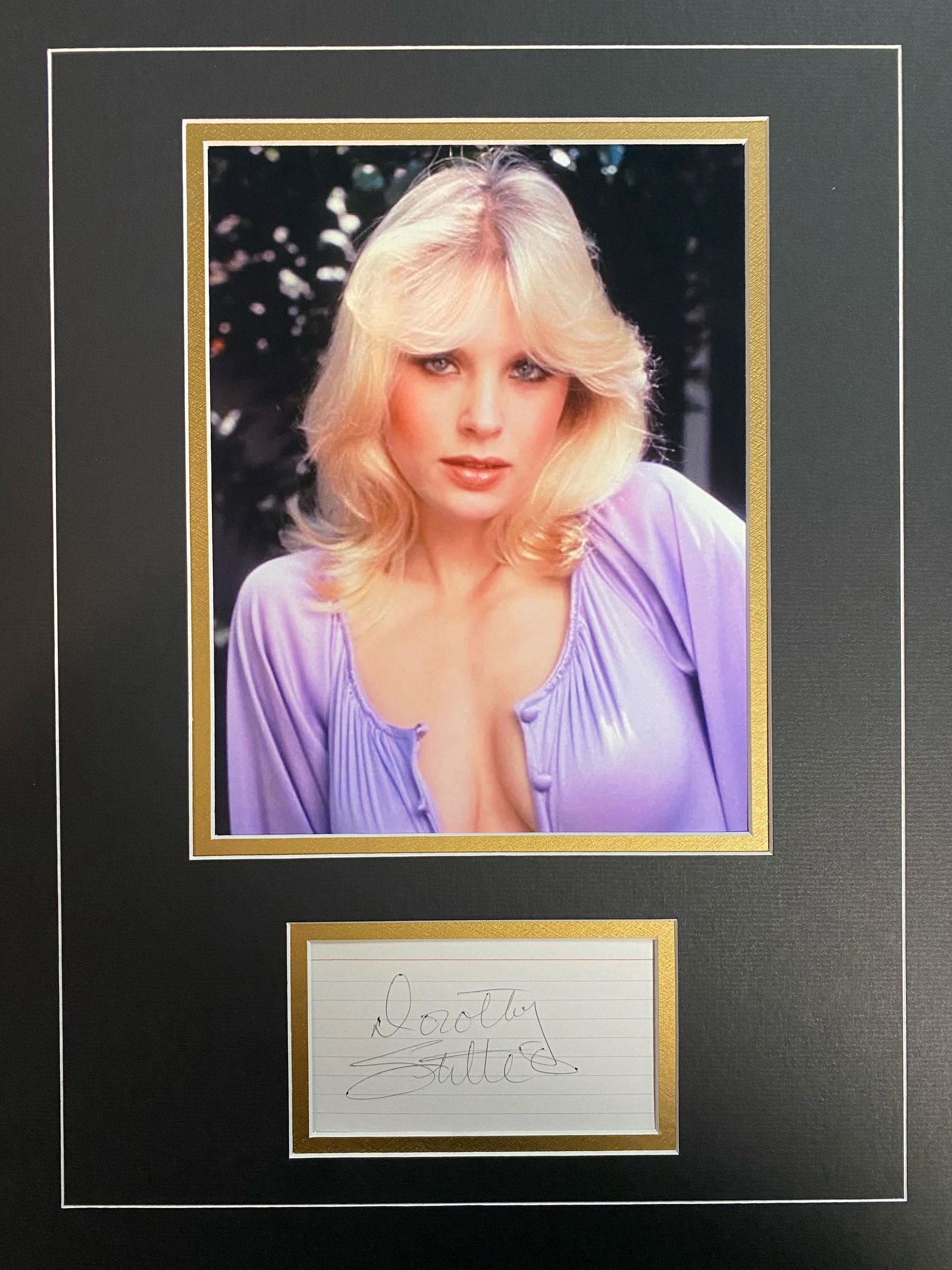 Dorothy Stratton Autographed Display