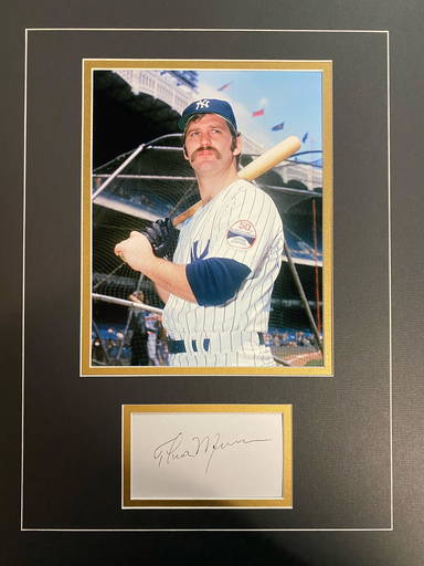 Thurman Munson Autographed Display (#0038) on Aug 24, 2022 | ICZ ...