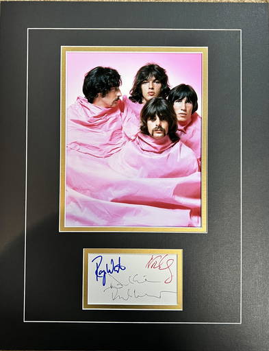 Pink Floyd Autographed Display (#0082) on Aug 24, 2022 | ICZ Auctions in FL