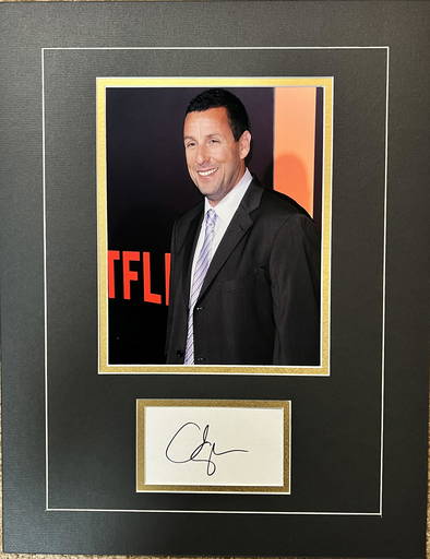 Adam Sandler Autographed Display Aug 30 2022 Icz Auctions In Fl