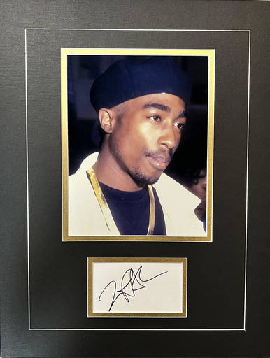 Tupac Shakur Autographed Display - Aug 30, 2022 | ICZ Auctions in FL