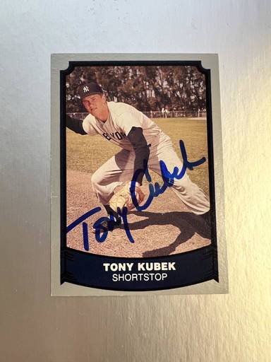Tony Kubek Autographed Card