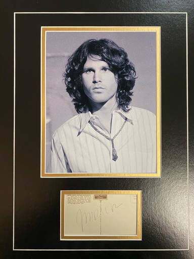 Jim Morrison Autographed Display (#0106) on Sep 05, 2022 | ICZ Auctions ...