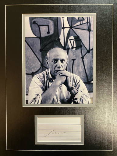 Picasso Autographed Display (#0031) on Sep 21, 2022 | ICZ Auctions in FL