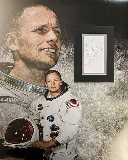 Neil Armstrong Autographed Display - Sep 25, 2022 | ICZ Auctions in FL