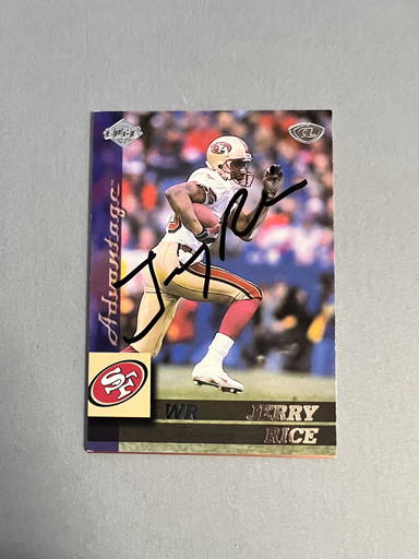 Jerry Rice Autographed Card