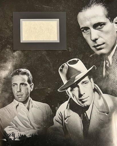 Humphrey Bogart Autographed Display - Oct 06, 2022 | ICZ Auctions in FL