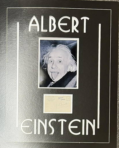 Albert Einstein Autographed Display - Oct 17, 2022 | ICZ Auctions in FL