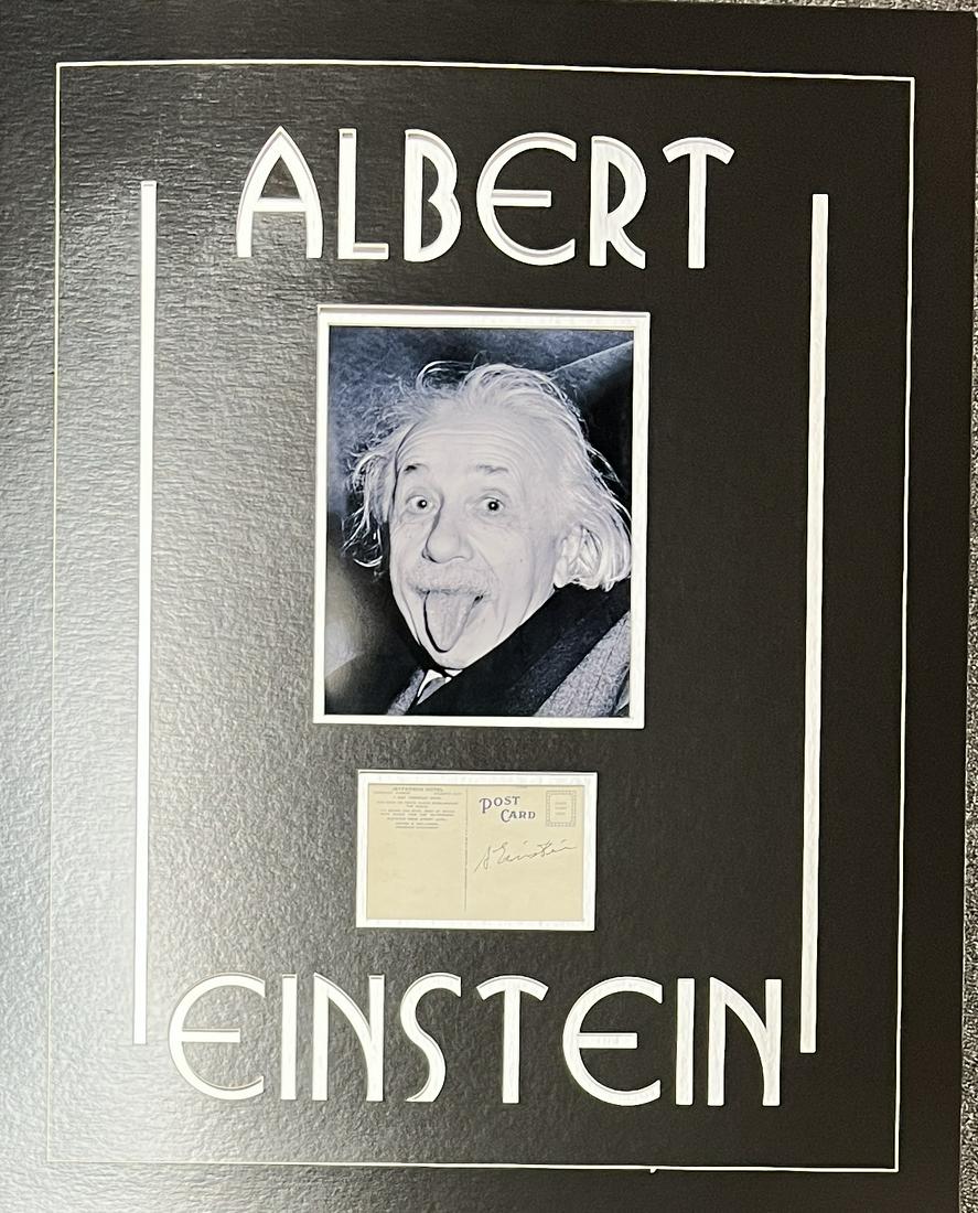 Albert Einstein Autographed Display - Oct 17, 2022 | ICZ Auctions in FL