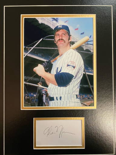 Thurman Munson Autographed Display - Oct 17, 2022 | ICZ Auctions in FL