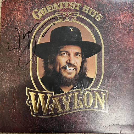 Waylon Jennings Autographed Album