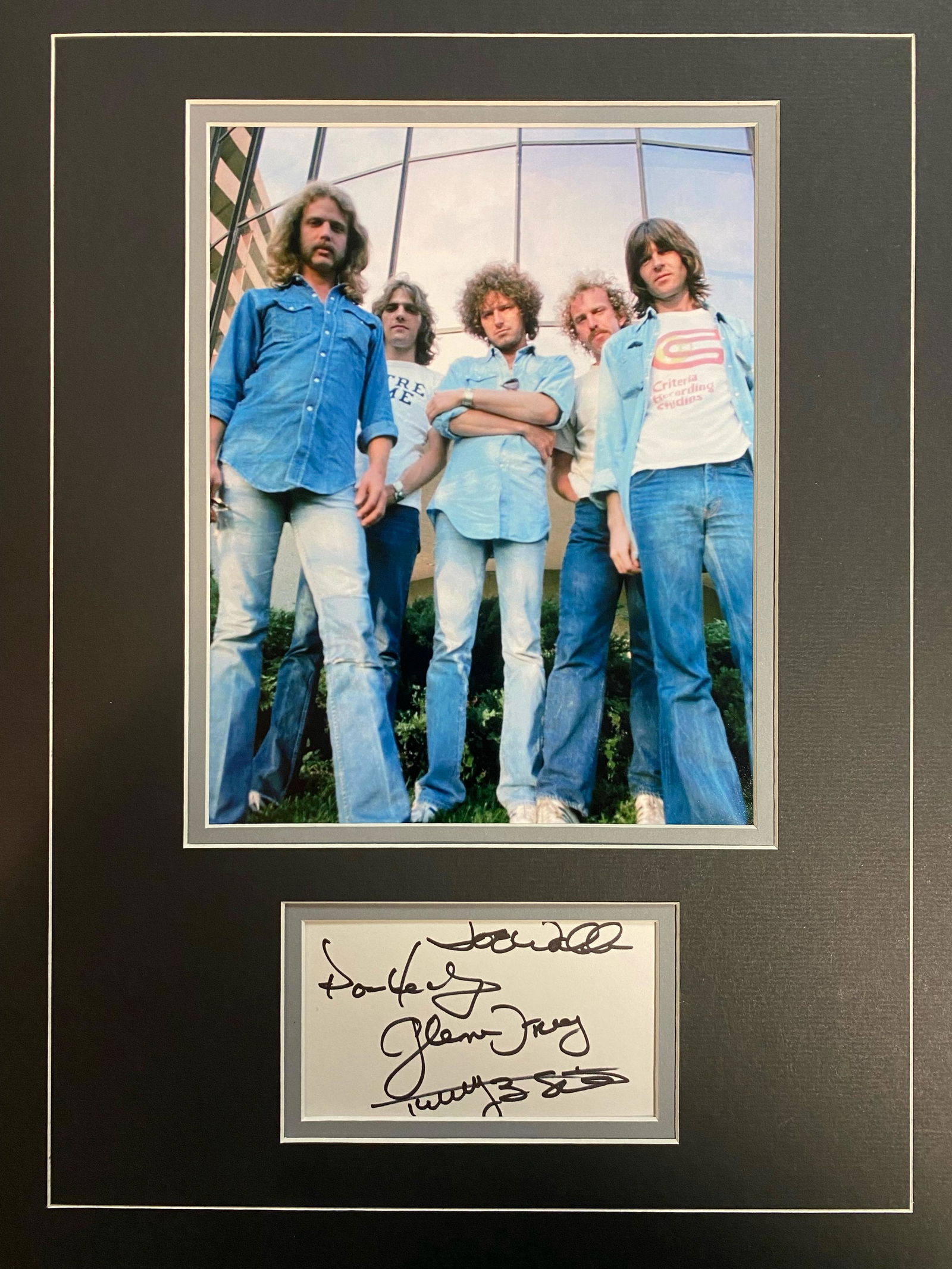 The Eagles Autographed Display