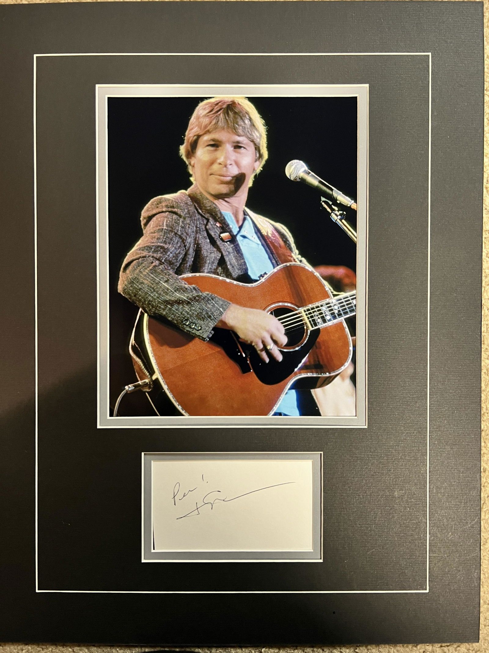 John Denver AUTOGRAPHED Display (#0035) on Nov 10, 2022 | ICZ Auctions ...