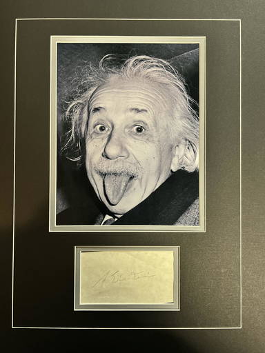 Albert Einstein Autographed Display - Nov 10, 2022 | ICZ Auctions in FL