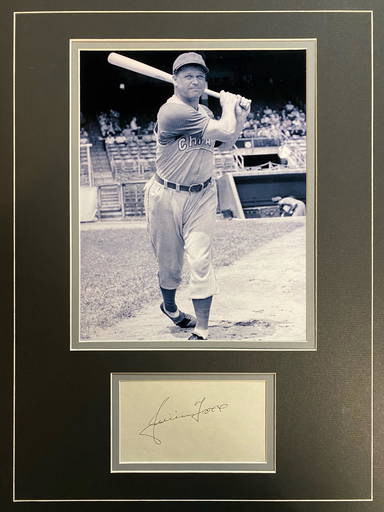 Jimmie Foxx AUTOGRAPHED Display (#0076) on Nov 22, 2022 | ICZ Auctions ...