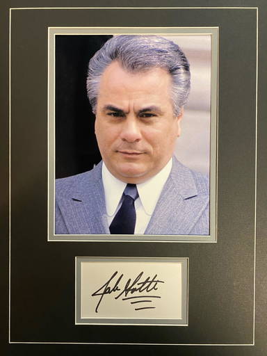 John Gotti Autographed Display (#0089) on Nov 22, 2022 | ICZ Auctions in FL