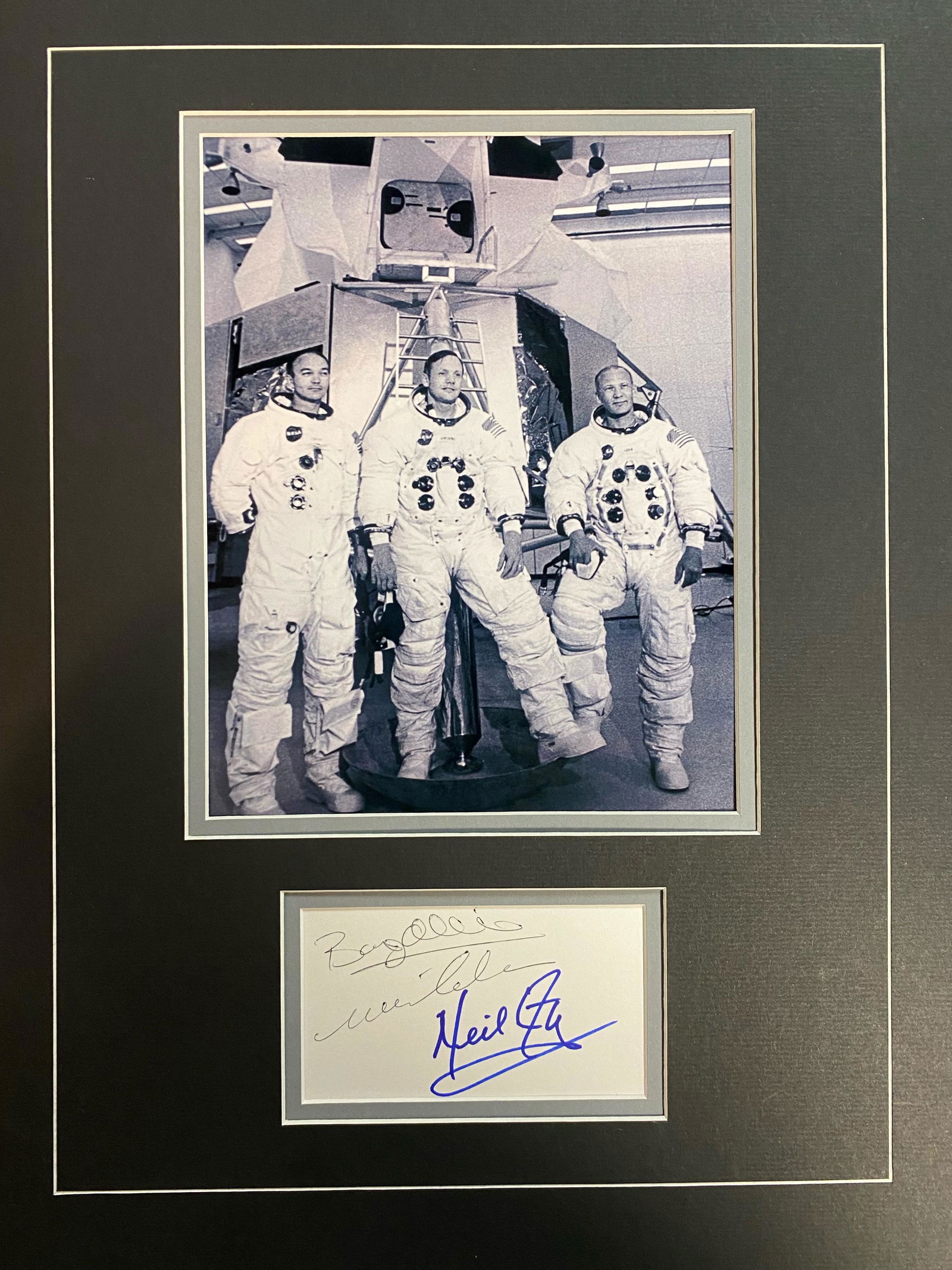 Apollo 11 Autographed DISPLAY (#0129) on Nov 22, 2022 | ICZ Auctions in FL