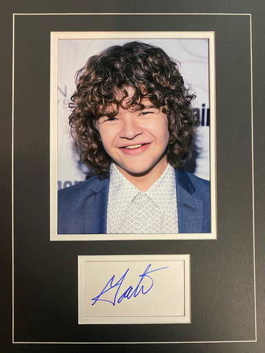 Dustin Henderson Autographed Display