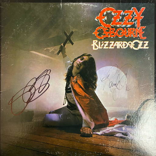 Ozzy And Randy Rhoads Autographed Album