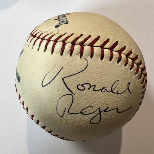 Ronald Reagan Autographed Baseball