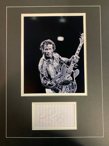 Chuck Berry Autographed Display - Dec 10, 2022 | ICZ Auctions in FL