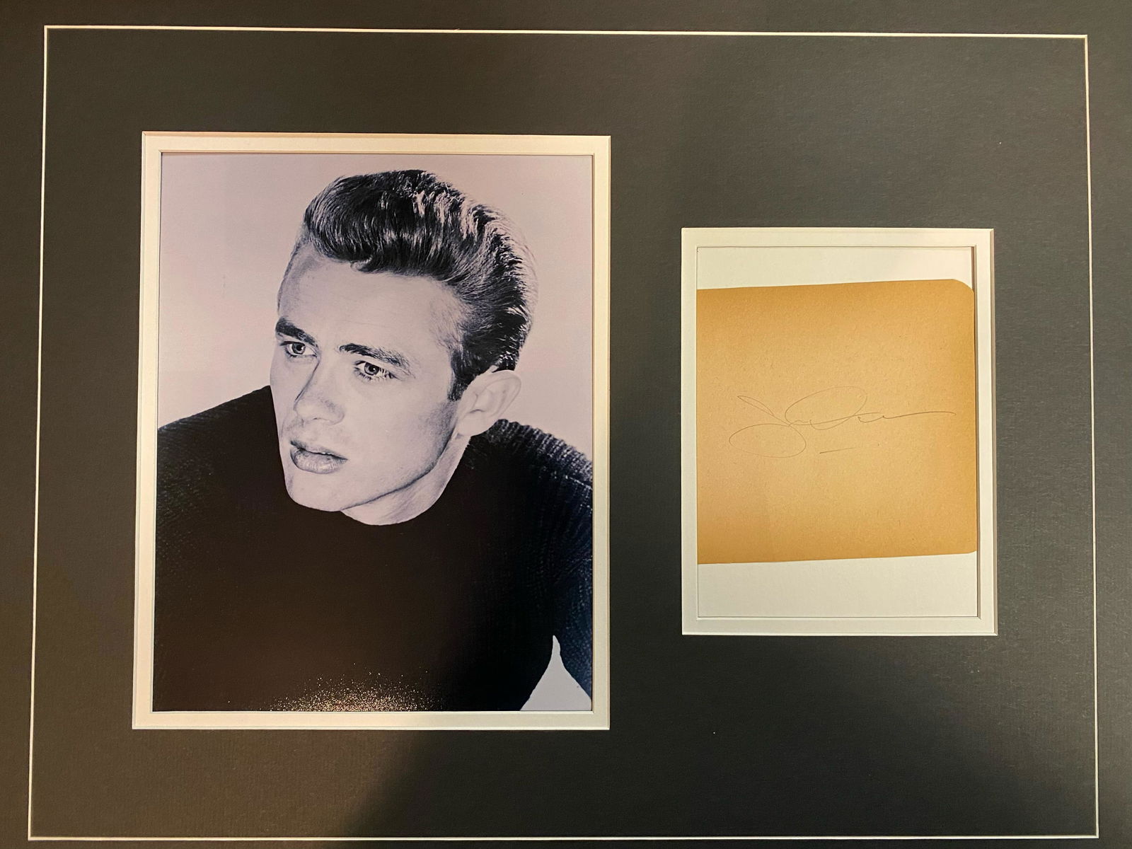 James Dean Autographed Display (#0117) on Dec 10, 2022 | ICZ Auctions in FL