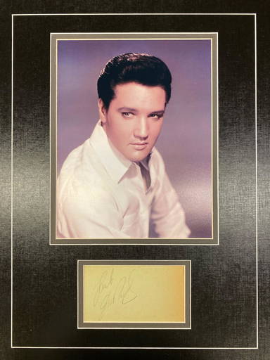 Elvis Presley Autographed Display (#0024) on Dec 15, 2022 | ICZ ...