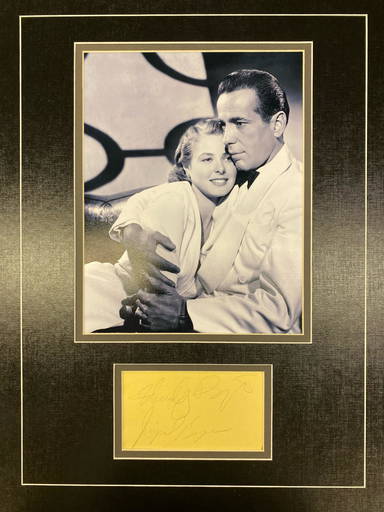 Bogart & Bergman Autographed Display - Dec 15, 2022 | ICZ Auctions in FL
