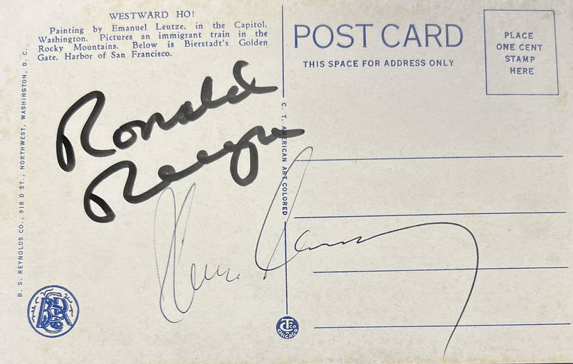 Ronald Reagan Autographed Page (#0109) on Jan 07, 2023 | ICZ Auctions in FL