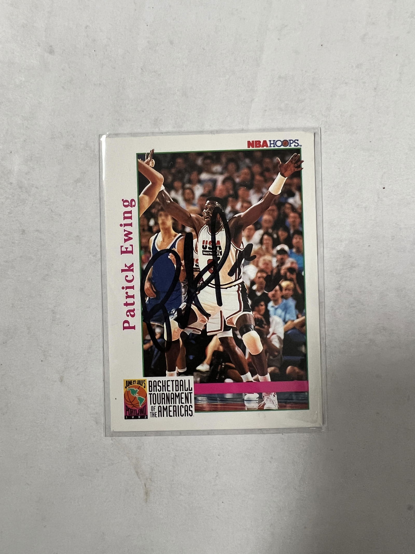 Patrick Ewing Autographed Card