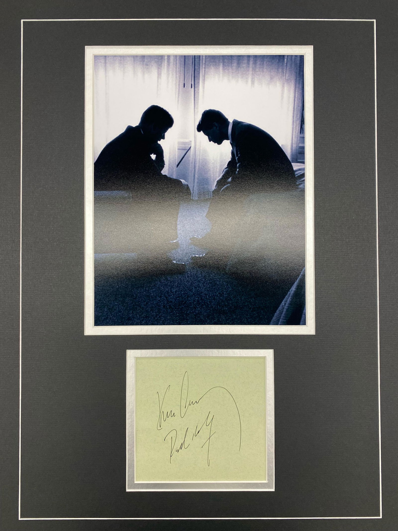 Jfk & Rfk Autographed Display