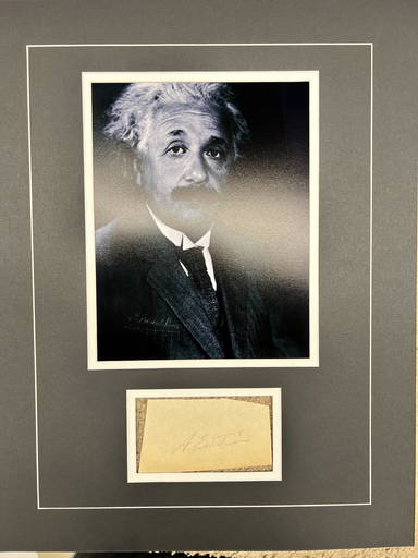 Albert Einstein Autographed Display (#0033) on Jan 25, 2023 | ICZ Auctions in FL